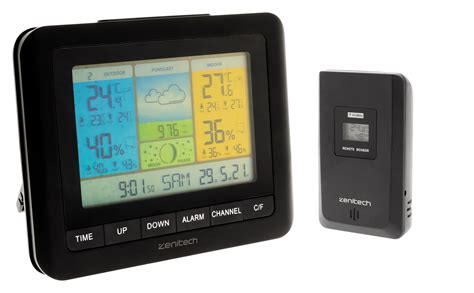 Station météo couleur avec capteur sans fil ip44 otio OTIO