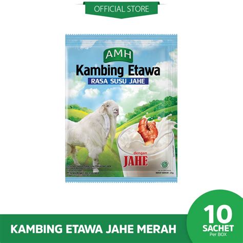 Jual Susu Kambing Etawa Rasa JAHE AMH 1 Box Isi 10 Sachet Shopee