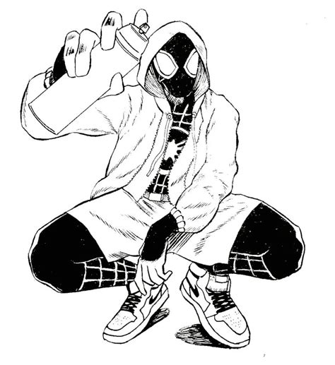 Desenhos De Miles Morales Para Colorir E Imprimir Pintar Gr Tis Online