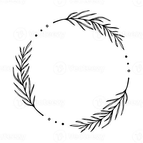 marco de círculo de follaje 9926635 PNG
