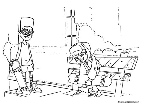 Subway Surfers Para Colorear y Pintar Imágenes Para Dibujar Gratis