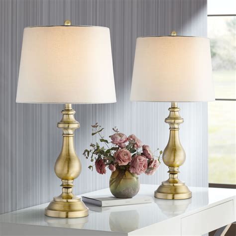 Regency Hill Fairlee Traditional Table Lamps 26 High Set Of 2 Antique
