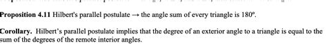 solved 4 assume the hilbert parallel postulate let ab be