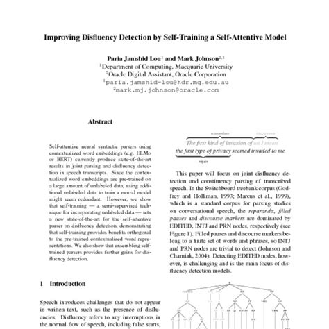improving disfluency detection by self training a self attentive model acl anthology