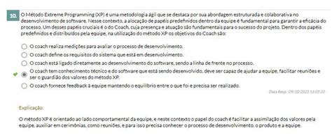 O Método Extreme Programming XP é uma metodologia ágil que se destaca