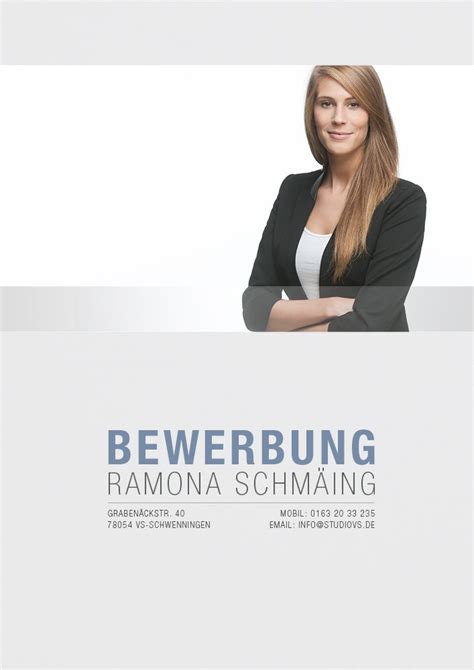 Bewerbung Layout Deckblatt