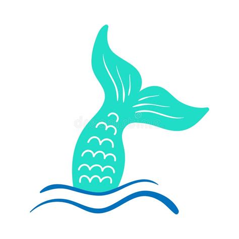 Ilustra O Do Gr Fico De Vetor Da Cauda Da Sereia Ilustra O Do Vetor