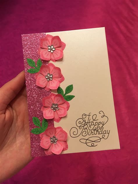 Flower Birthday Card Svg