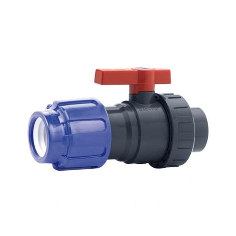 Válvula de bola Uniblock PVC PE EPDM Cepex conexión PE y roscar