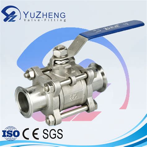 1000wog Stainless Steel 3PC Clamp Ball Valve With ISO5211 Mounting Pad