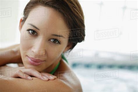 Woman In Jacuzzi Stock Photo Dissolve