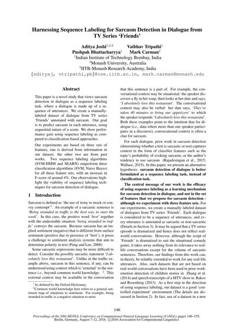 pdf harnessing sequence labeling for sarcasm detection in · harnessing sequence labeling