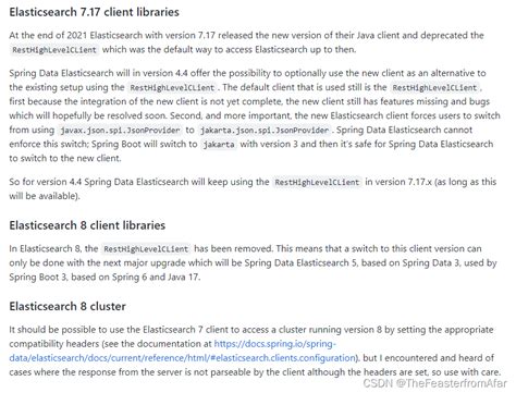 springboot集成elasticsearch客户端 新旧版本 2023 01 28 spring data elasticsearch新版elasticsearch java csdn博客