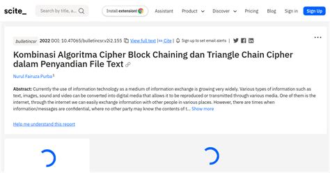 kombinasi algoritma cipher block chaining dan triangle chain cipher dalam penyandian file text
