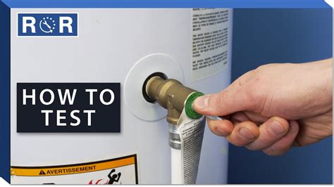 Water Heater Pressure Relief Valve Test Repair And Replace YouTube