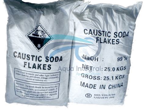 Soda Caustica En Escamas CH 98 X 25 Kg Aquaintegral
