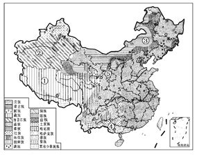 题目 读中国民族分布示意图 回答下列问题 1 我国少数民族分布相对分散 主要分布在 西北和东北地区 汉族相对集中 主要分布在中部和