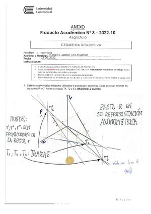 Geometria Descriptiva Examen Final Evaluación Final Semipresencial