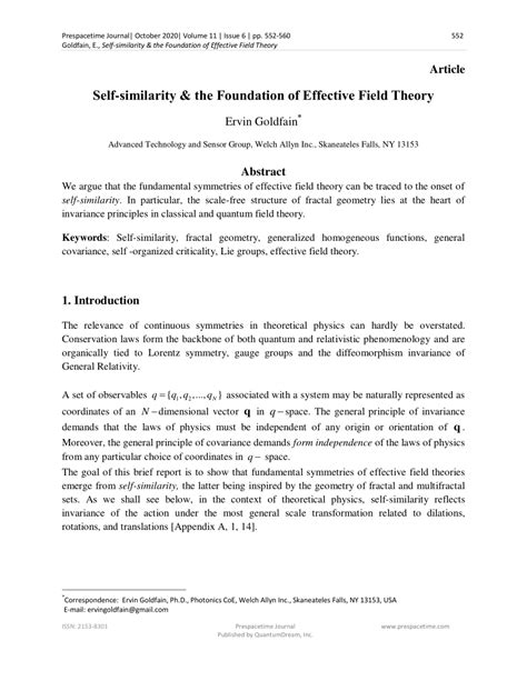 pdf self similarity and the foundation of effective field theory