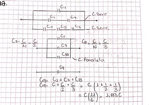 GUÍA DE EJERCICIOS COMBINACIÓN DE CAPACITORES