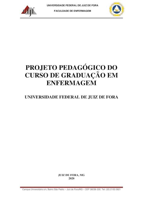 PDF PROJETO PEDAGÓGICO DO CURSO DE GRADUAÇÃO EM ENFERMAGEM 2020 7