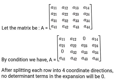 [solved] if a 4 by 4 determinant is expanded into the sum of 44 determinants course hero