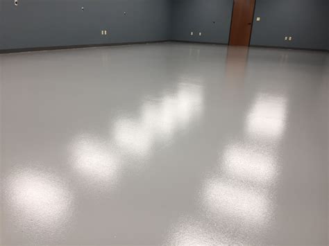 Customer Wanted A Solid Grey Floor Coating In Their Shop We Ground The