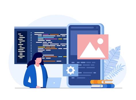 premium vector software development web programming languages css html it ui programmer