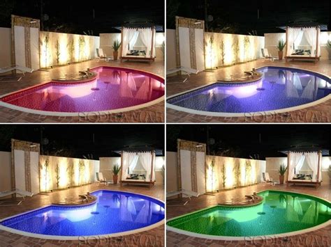 Iluminação Para Piscina Refletor Led 65 Pratic Inox Rgb R 250 00 em