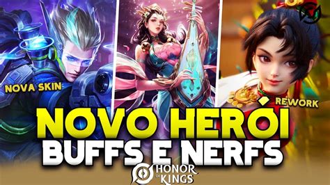 BUFFS E NERFS NOVO HERÓI YUHUAN E NOVO REWORK NOVA ATUALIZAÇÃO 25 4