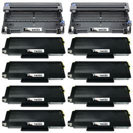 Compatible Brother TN580 Toner DR520 Drum 10 Pack 8 Toners 2 Drums