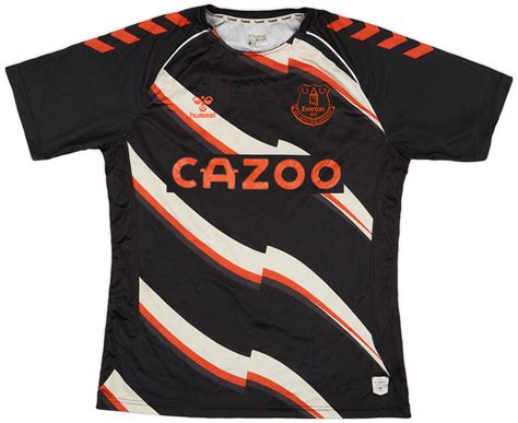 2021 22 Everton Hummel Pre Match Shirt 7 10 L