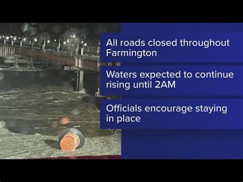 Farmington Essentially Completely Flooded With All Roads Closed