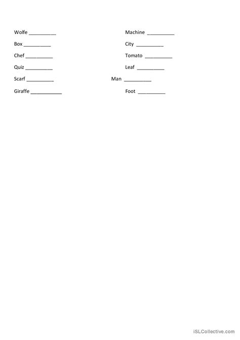 Plural Nouns Fran Ais Fle Fiches Pedagogiques Pdf Doc