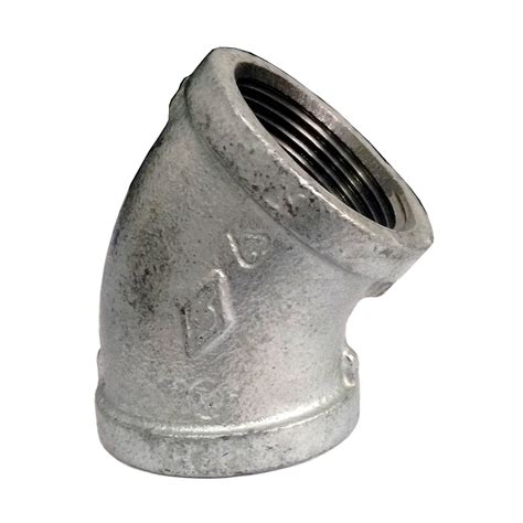 Cotovelo 45º 3 4 BSP Galvanizado Cód 202011