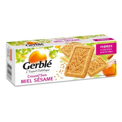 Grossiste Biscuit Crousti Son miel sésame 200g GERBLE