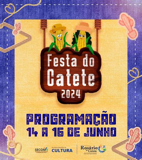 Confira a programação completa da Festa do Catete 2024 Prefeitura