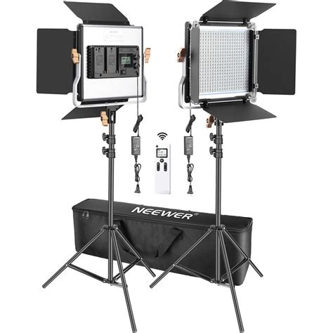 Neewer Bi Color Led Light Kit With Remote And B H