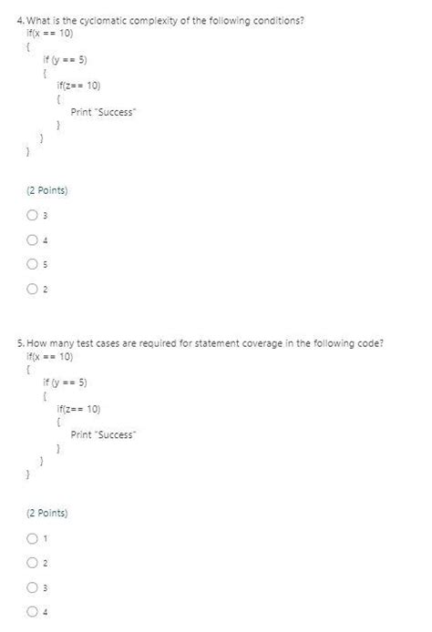 solved 4 what is the cyclomatic complexity of the following