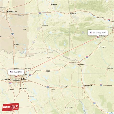 Direct Flights From Dallas To Hot Springs DFW To HOT Non Stop