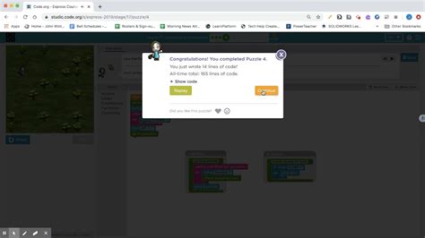 Code Org Express Course Lesson Functions Youtube