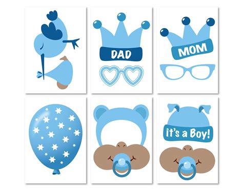 Baby Shower Photo Props It S A Boy Photo Booth Props Etsy Baby