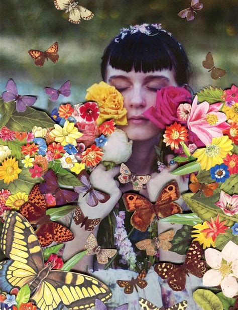 Kneon Magazine Celebrity Collage Artists Butterfly Art Print
