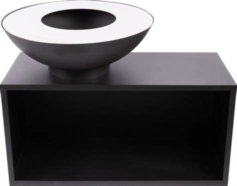 RedFire ONYX Classic Tafel 80 Cm Zwart Barbecue Plancha Staal