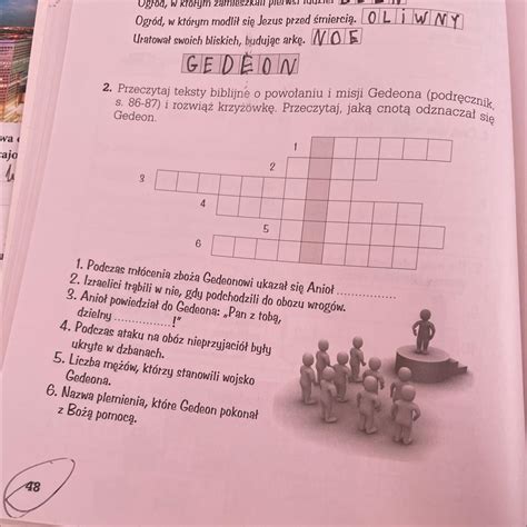 Przeczytaj teksty biblijne o powołaniu i misji Gedeona podręcznik 86
