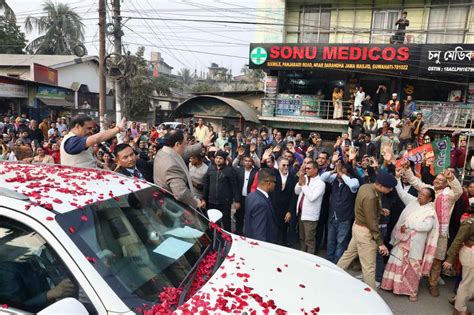 Road Show Of Hon Ble Bjp National President Shri J P Nadda In Guwahati