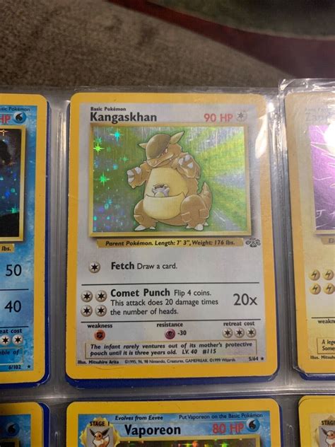 1995 POKEMON HOLOGRAPHIC KANGASKHAN CARD Values MAVIN