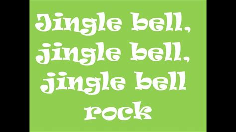 Jingle Bell Rock Printable Lyrics