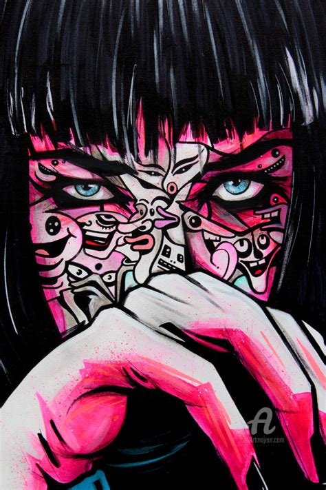 Mia Wallace Toons Peinture Par Art De No Artmajeur