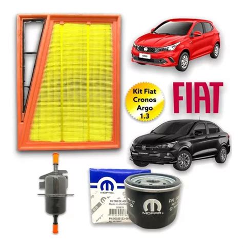Kit Filtros Argo Cronos Aceite Aire Y Nafta A
